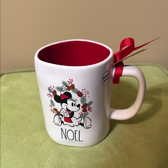 Rae Dunn | Dining | Rae Dunn Disney Minnie Mouse Noel Double Sided Mug ...
